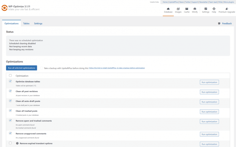 How to Speed up WordPress Website with WP-Optimize