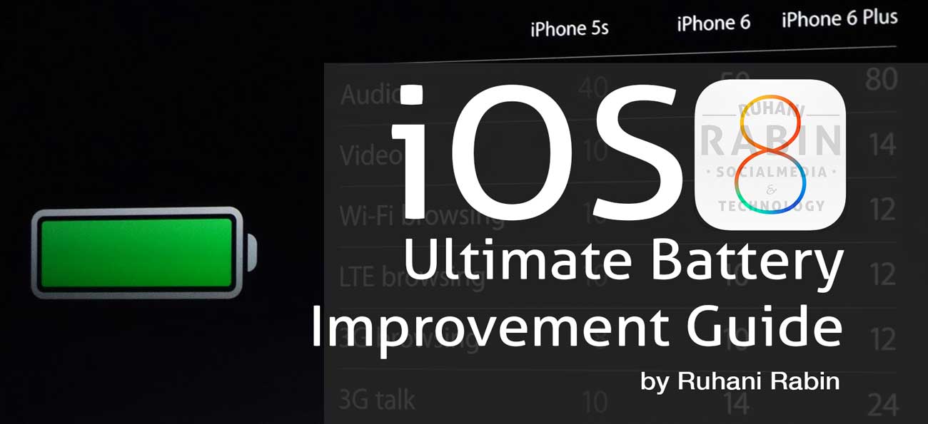 Ultimate Guide to Improve iOS 8 or iPhone 6 Battery Life