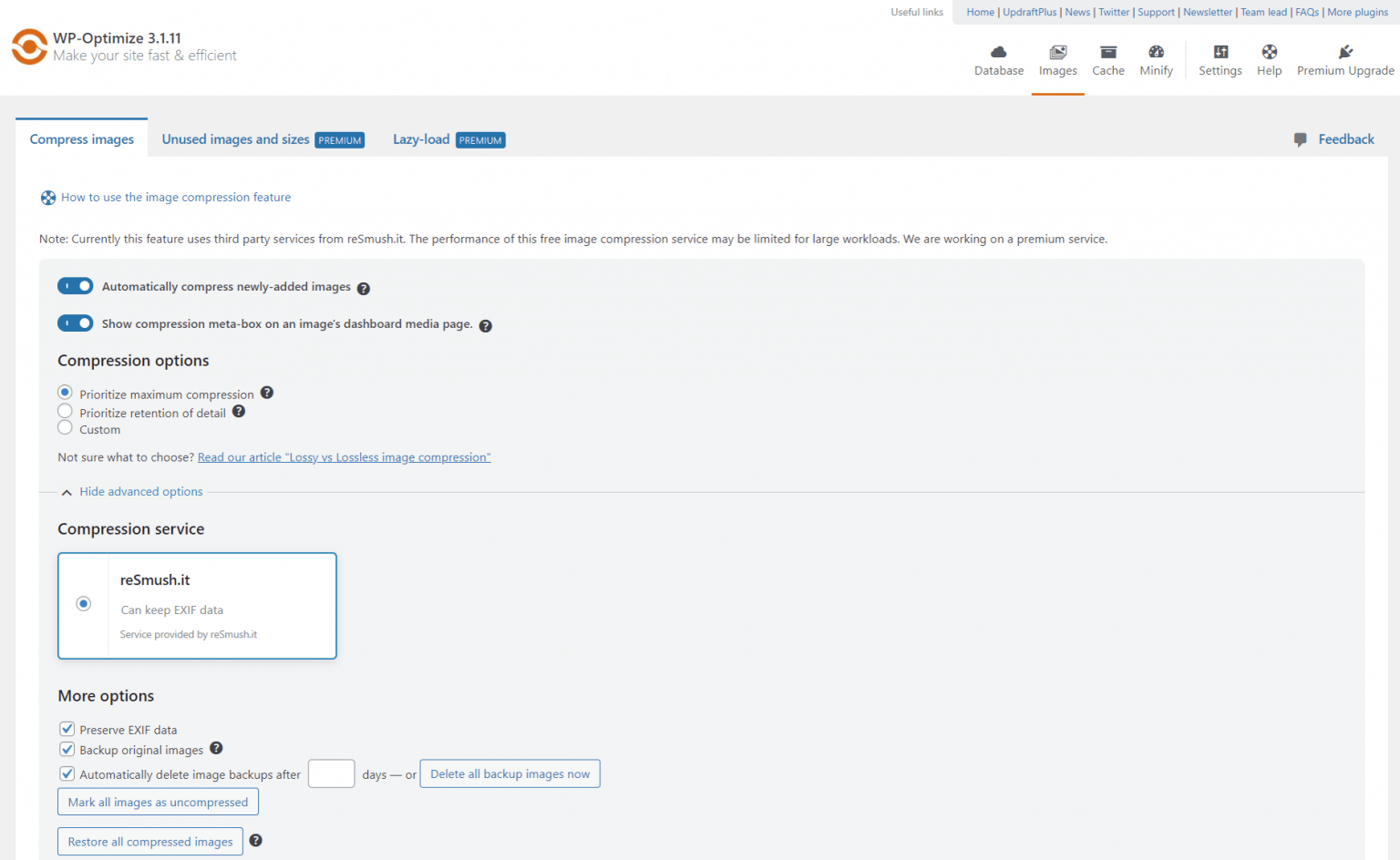 How to Speed up WordPress Website with WP-Optimize Cache - 2025