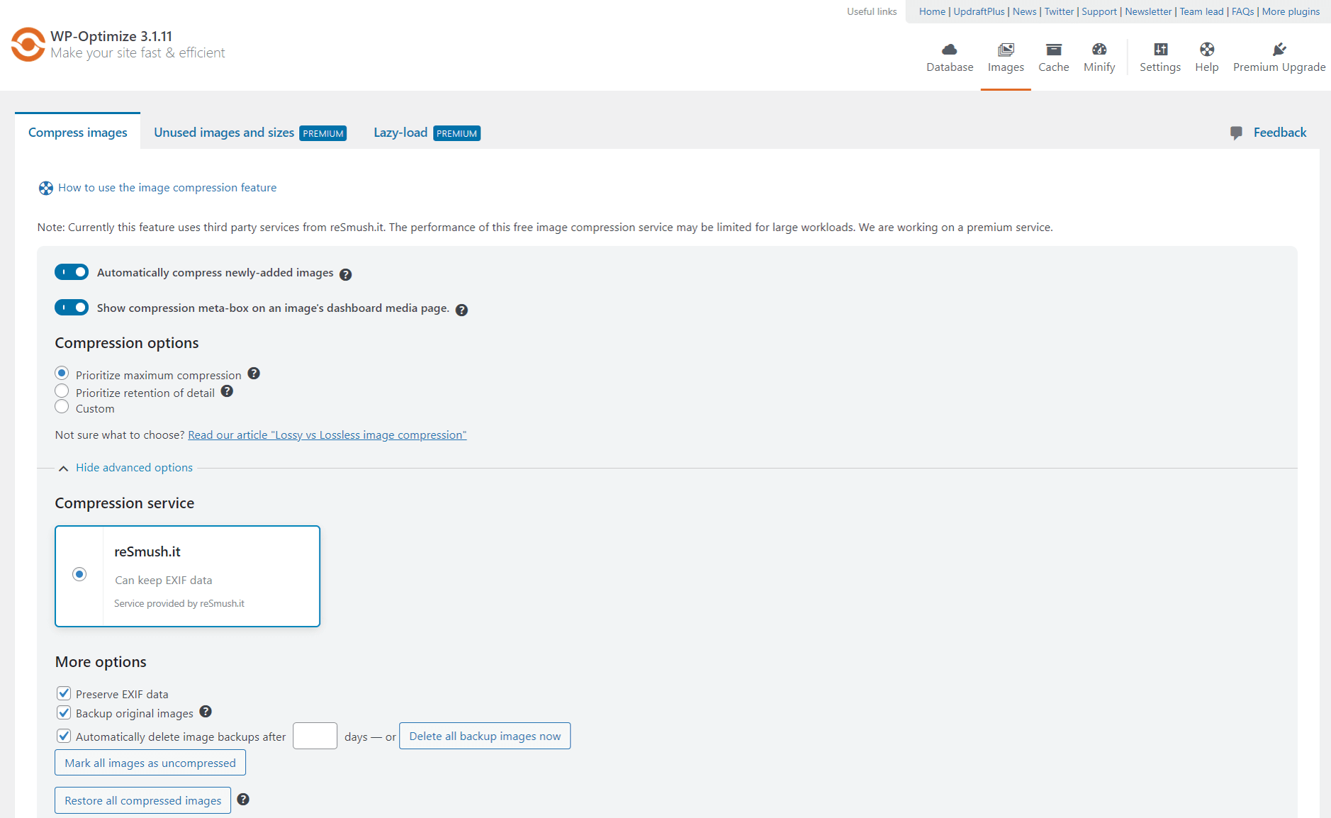 How to Speed up WordPress Website with WP-Optimize Cache - 2025