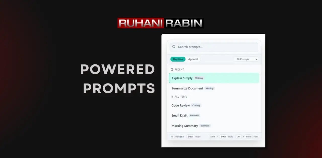 Powered Prompts: Save and Reuse AI Chat Prompts Fast